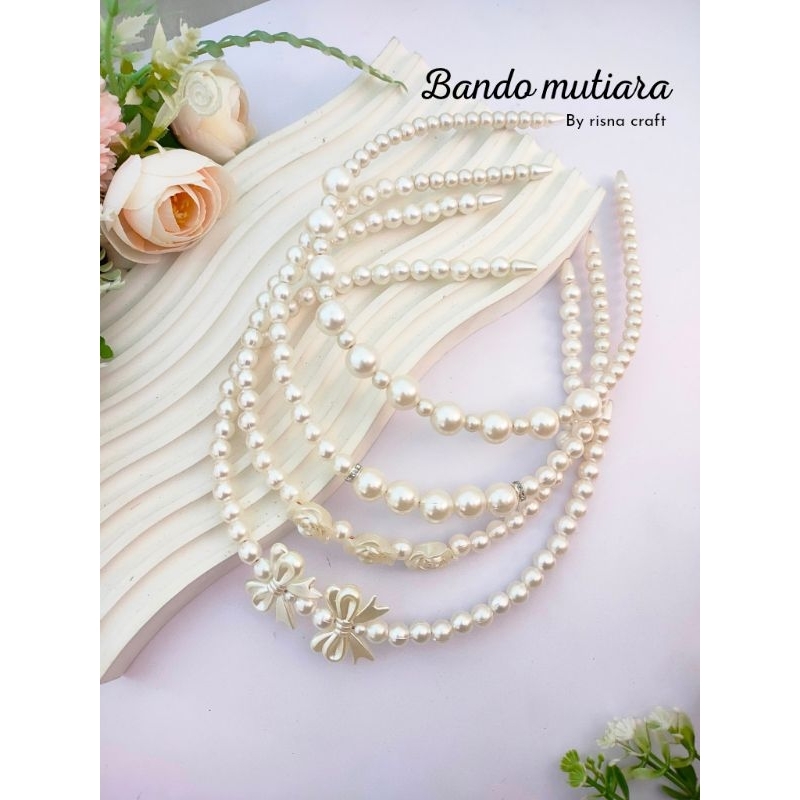 Jual Bando Mutiara Premium. Bando Korea. Bando Rambut Atau Hijab Cantik ...
