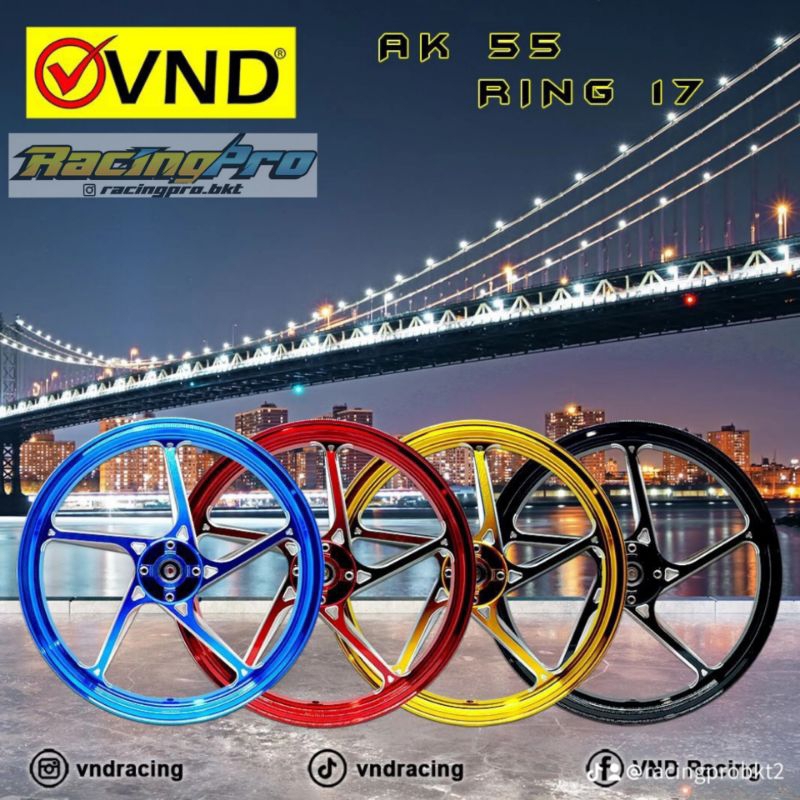 Jual ENKEI racing pelek CNC VELG enkei FG511 PNP F1ZR fizr jupiter mx ...
