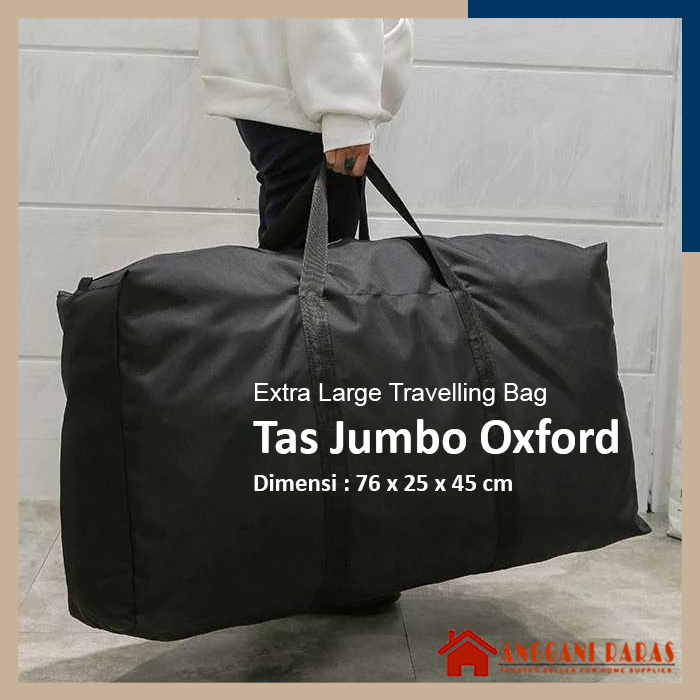 Jual Tas Barang Jinjing Pria Besar Jumbo Warna Hitam Tebal dan Kuat ...