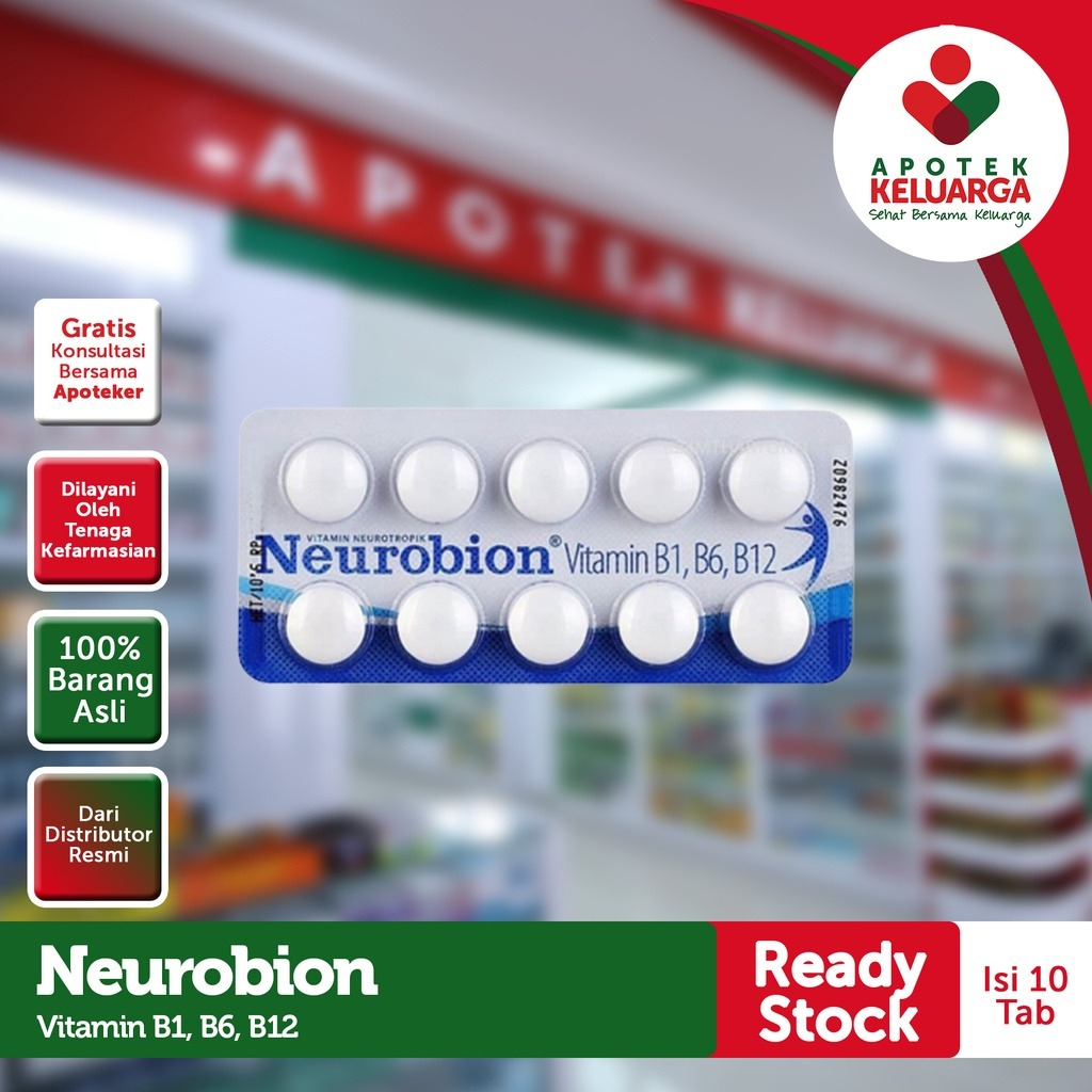 Jual NEUROBION TABLET STRIP #VITAMIN SYARAF#VITAMIN NEUROTROPIK # ...