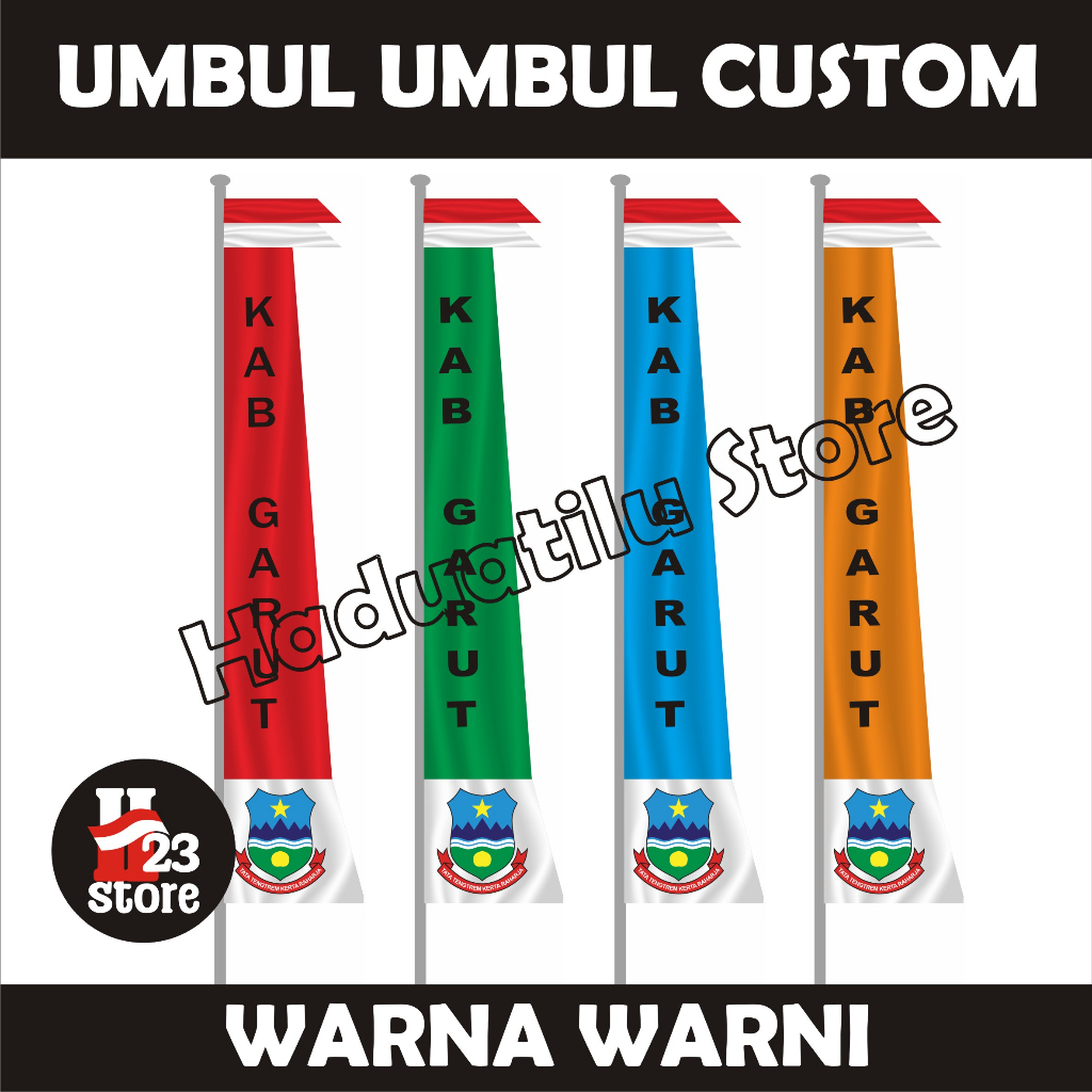 Jual Umbul umbul custom bebas tulisan dan logo | Shopee Indonesia