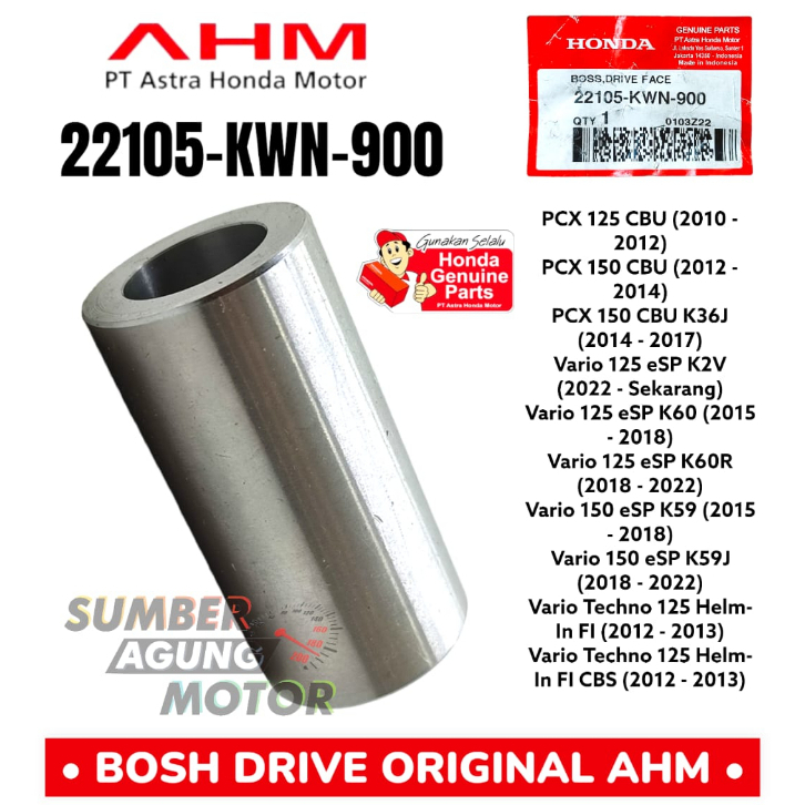 Jual BOSS DRIVE FACE BOSH RUMAH ROLLER VARIO 125 VARIO 150 ESP ORI AHM ...