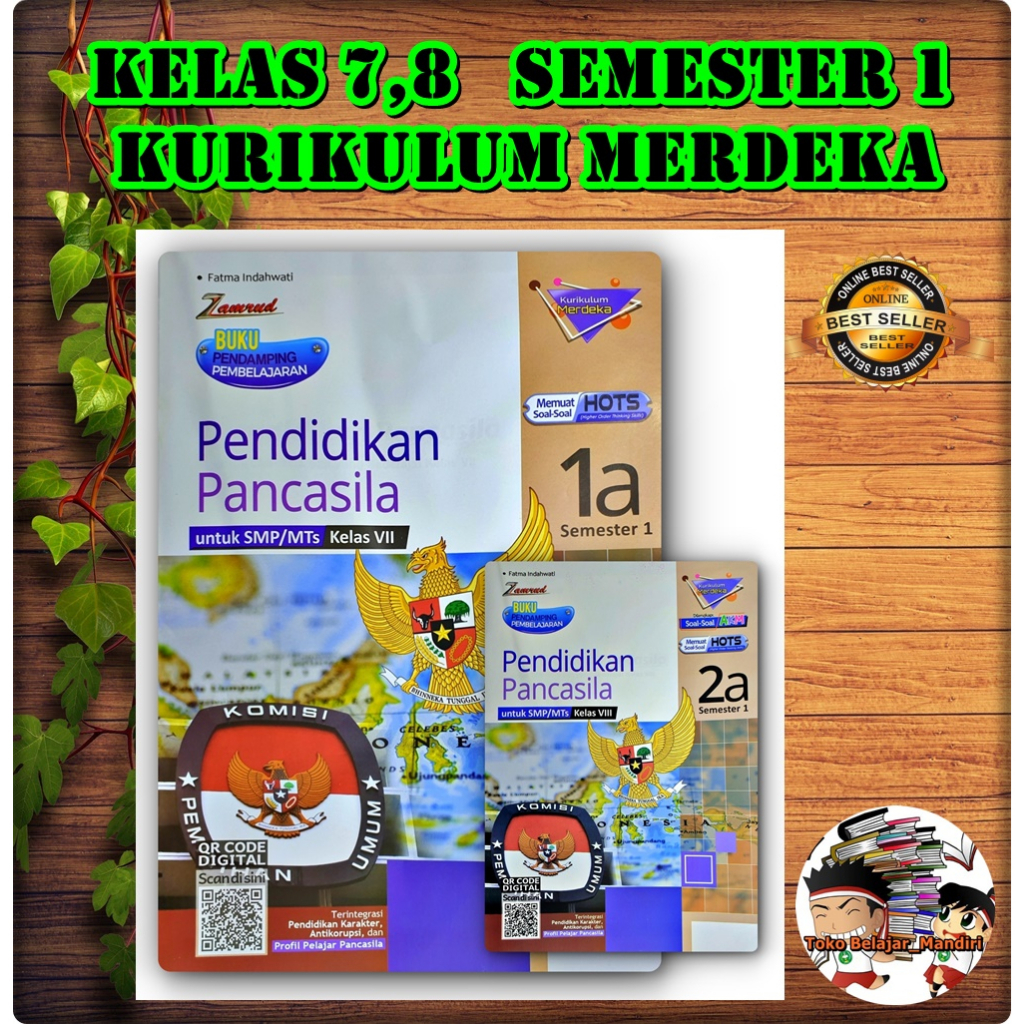 Jual Lks Ppkn Pkn Smp Mts Kelas 7 8 Semester 1 Kurikulum Merdeka Zamrud