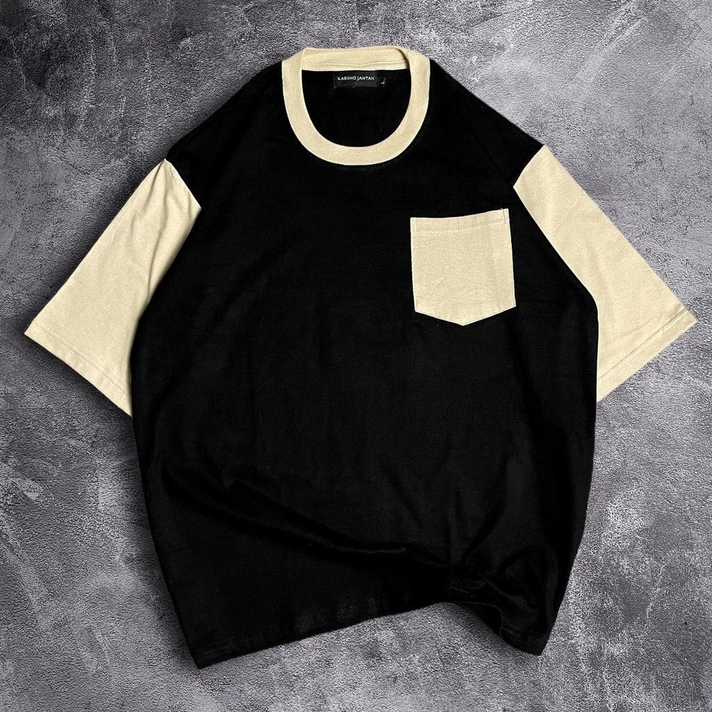 Jual KAOS OVERSIZE POCKET KOMBINASI KAOS OVERSIZE PRIA TERBARU BAJU ...