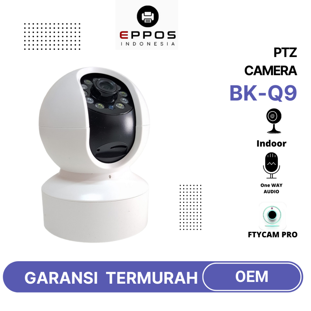 Jual PTZ Wifi Smart Camera 720P - BK-Q9 [FTYCAM PRO] | Shopee Indonesia