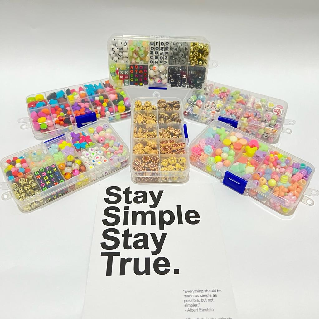 Jual BOX SET DIY / MANIK MANIK 1 BOX / CHARM KALUNG/GELANG | Shopee ...