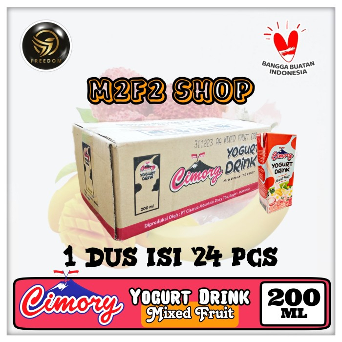 Jual Yogurt Cimory Drink Kotak UHT MIxed Fruit | Aneka Buah - 200 ml (Kemasan Karton) | Shopee ...