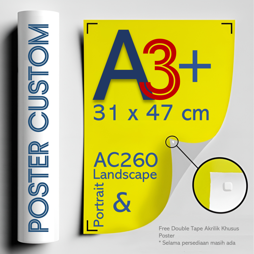 Jual arcamas - Cetak poster custom A3+ | Size 310x470mm | Art Carton ...