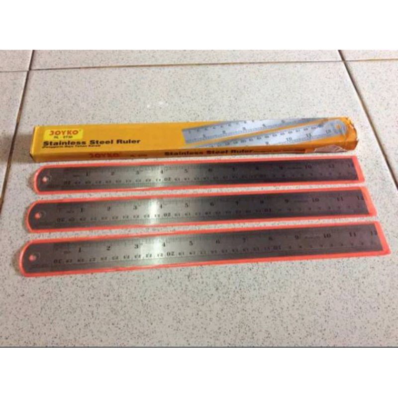 Jual Penggaris Besi 30cm JOYKO RL-ST30 / Mistar Besi 30 cm | Shopee Indonesia