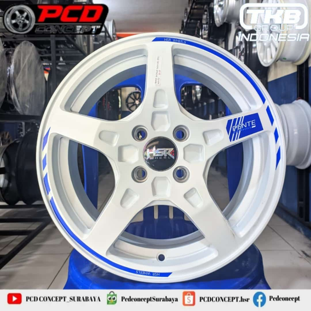 Jual VELG HSR PENTE R15 PCD 4X100 VELG RACING RING 15 BRIO JAZZ AGYA SIGRA YARIS | Shopee Indonesia