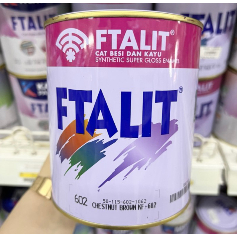 Jual Cat Besi / Kayu Minyak FTALIT Putih Kilap / Super White 731 - 1 kg ...