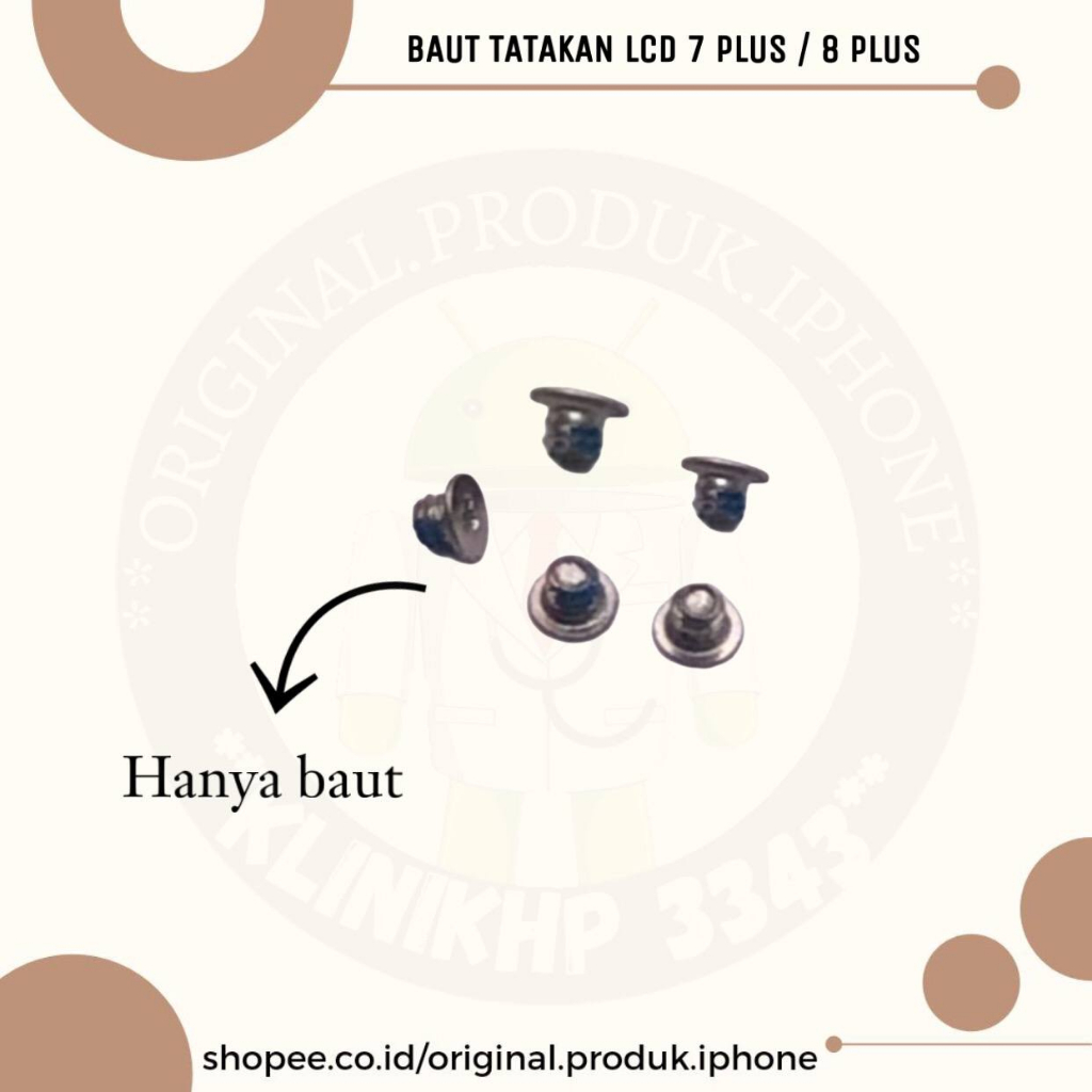 Jual Baut Seng Lcd / Tatakan Lcd 7 Plus / 8 Plus New Original | Shopee ...