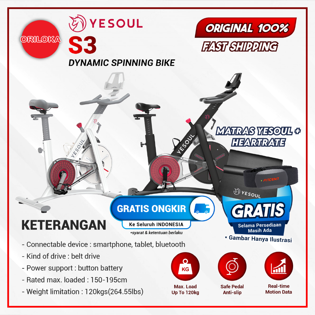 Jual Yesoul S3 Smart Spinning Bike / Sepeda Statis - Garansi Resmi Yesoul | Shopee Indonesia