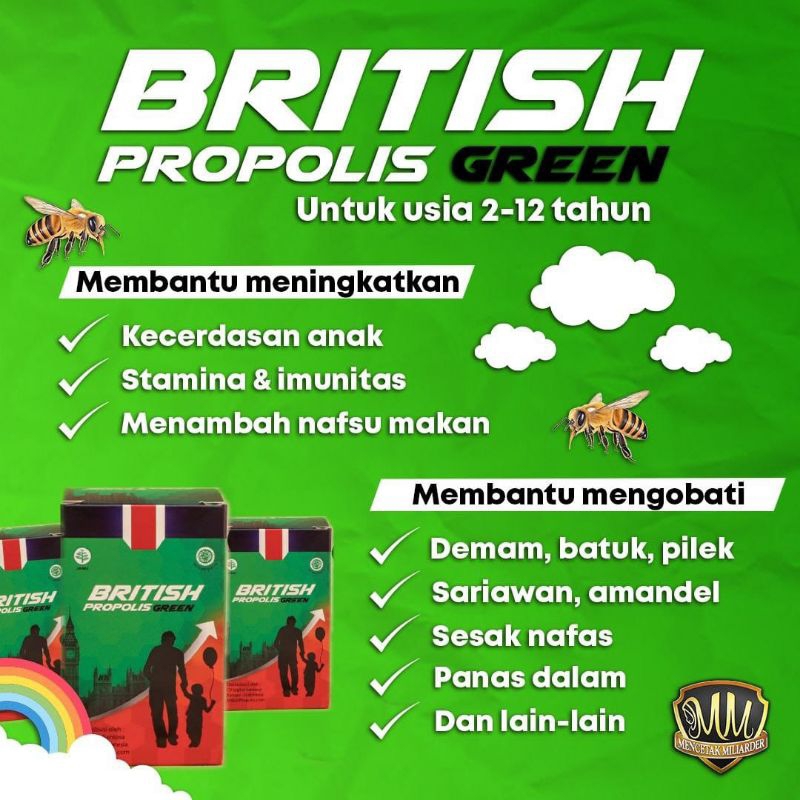 Jual BRITISH PROPOLIS GREEN | SUPLEMEN KESEHATAN PREMIUM UNTUK ANAK ...