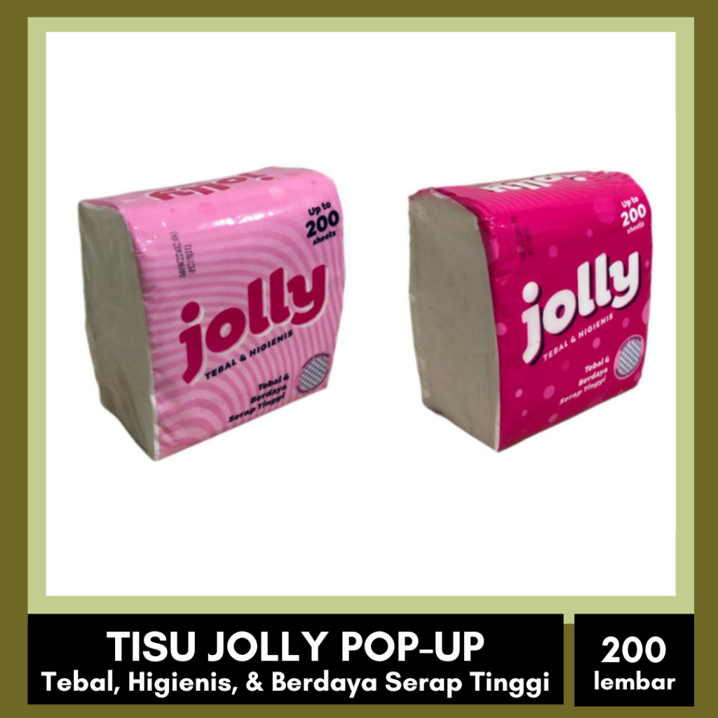 Jual TISU JOLLY POP UP 200 LEMBAR / JOLLY POP UP / TISSUE JOLLY POP UP ...