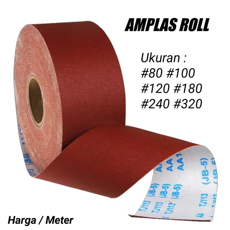 Jual Amplas Roll Grit #60 #80 #100 #180 #240 #320 (Harga 1 meter ...