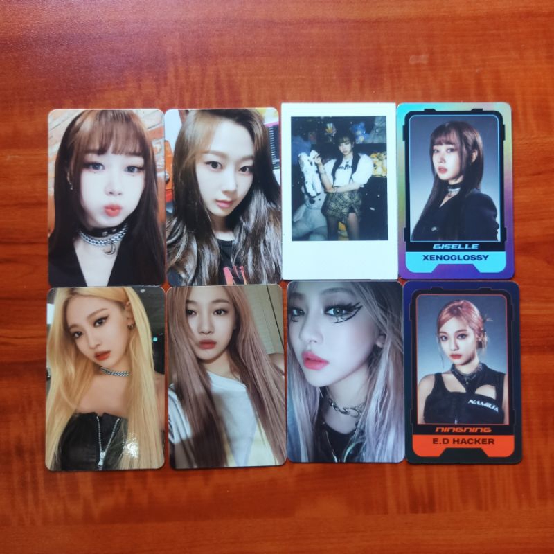 Jual aespa photocard Ningning Giselle set pc polaroid SALE | Shopee ...
