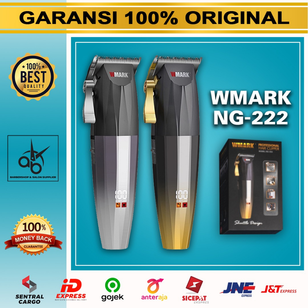 Jual Wmark NG 222 Hair Clipper Professional Cordless Digital LED Power Display Alat Cukur Rambut ...