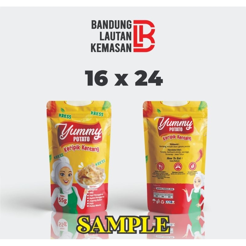 Jual SAMPLE-RANDOM STANDING POUCH UKURAN 16x24 | Shopee Indonesia