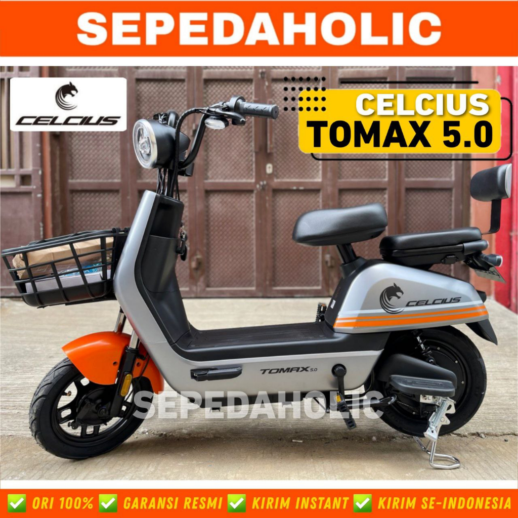 Jual Sepeda Listrik CELCIUS TOMAX 5.0 / 2.0 / 6.0 NEW Electric E Bike ...