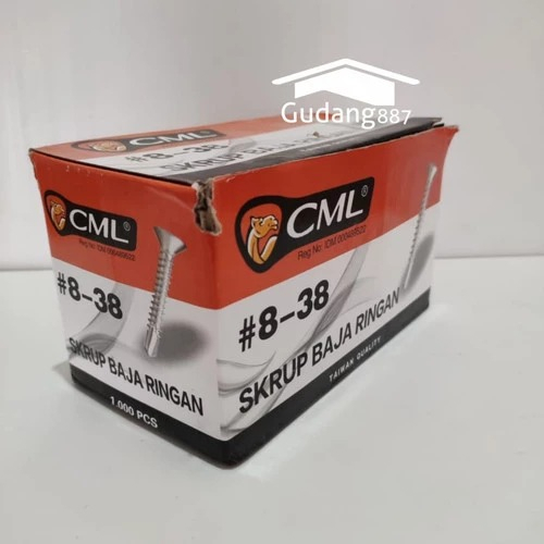 Jual skrup lisplank 3,8 cm / skrup lisplank isi 1000 / skrup Fibersemen ...