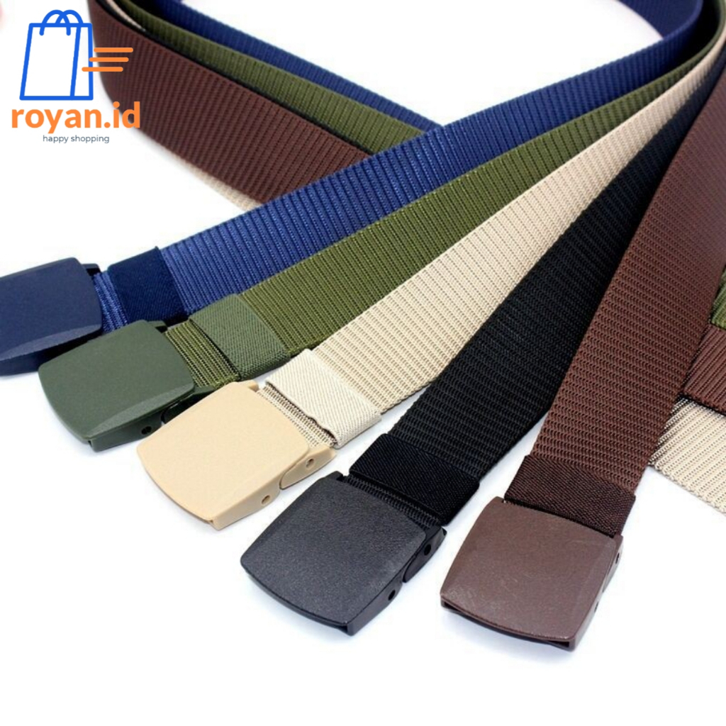 Jual Ikat Pinggang Nylon Canvas Military Tactical Men Belt Gesper Pria ...