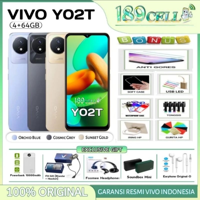 Jual VIVO Y02T RAM 4/64 GB (4+4GB EXTENDED RAM) - VIVO Y 02T Y02 T 3/32 ...
