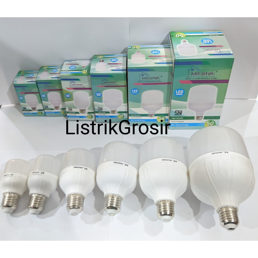 Jual MIKOTEK Lampu Led Kapsul Capsul Bohlam Tabung 5W 10W 15W 20W 25W ...