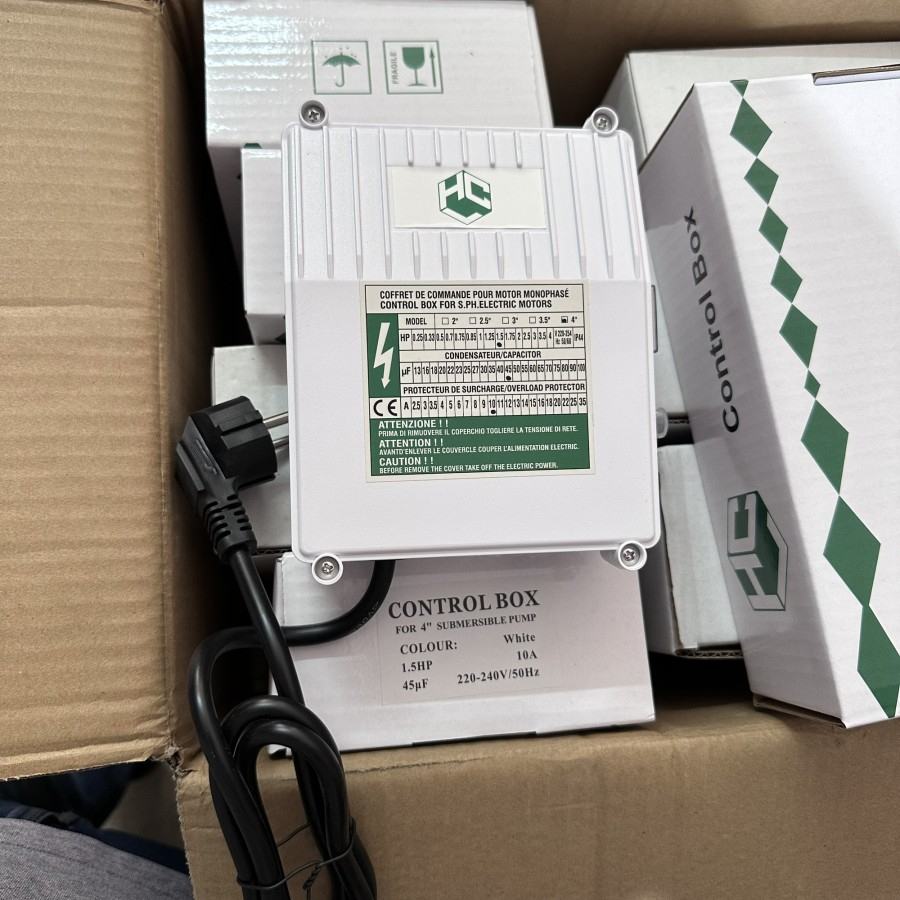 Jual CONTROL BOX SUBMERSIBLE 4" inch 1.5 HP 45 uf mf overload 10 A HCL ...
