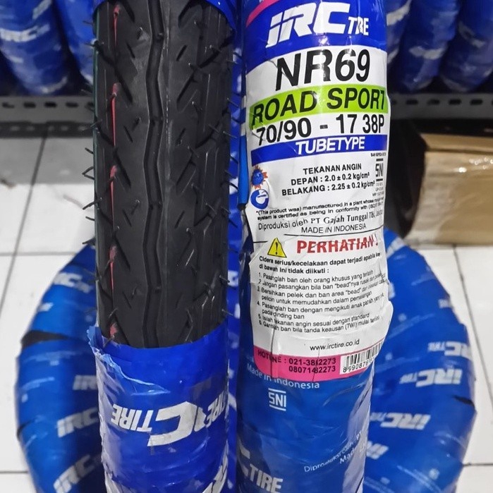 Jual BAN LUAR 70/90-17 NR69 TUBETYPE IRC | Shopee Indonesia