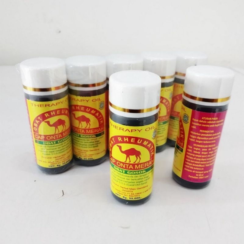 Jual Minyak Gosok Cap Onta Merah Obat Terapi Rheumatik Pegal Stroke ...