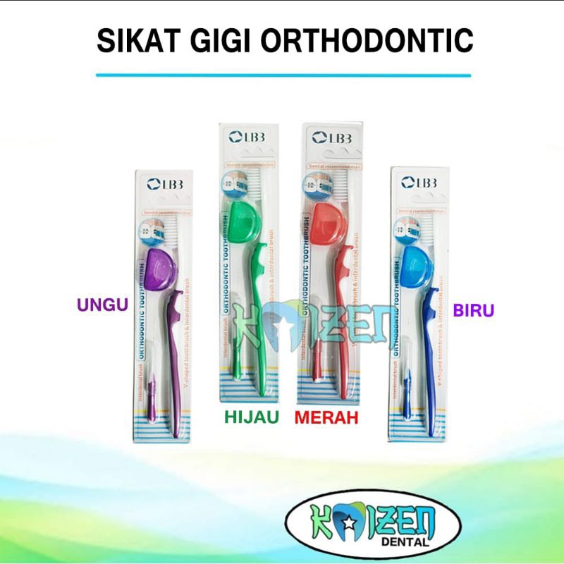 Jual SIKAT GIGI ORTHO BEHEL LB3 PLUS INTERDENTAL BRUSH | Shopee Indonesia
