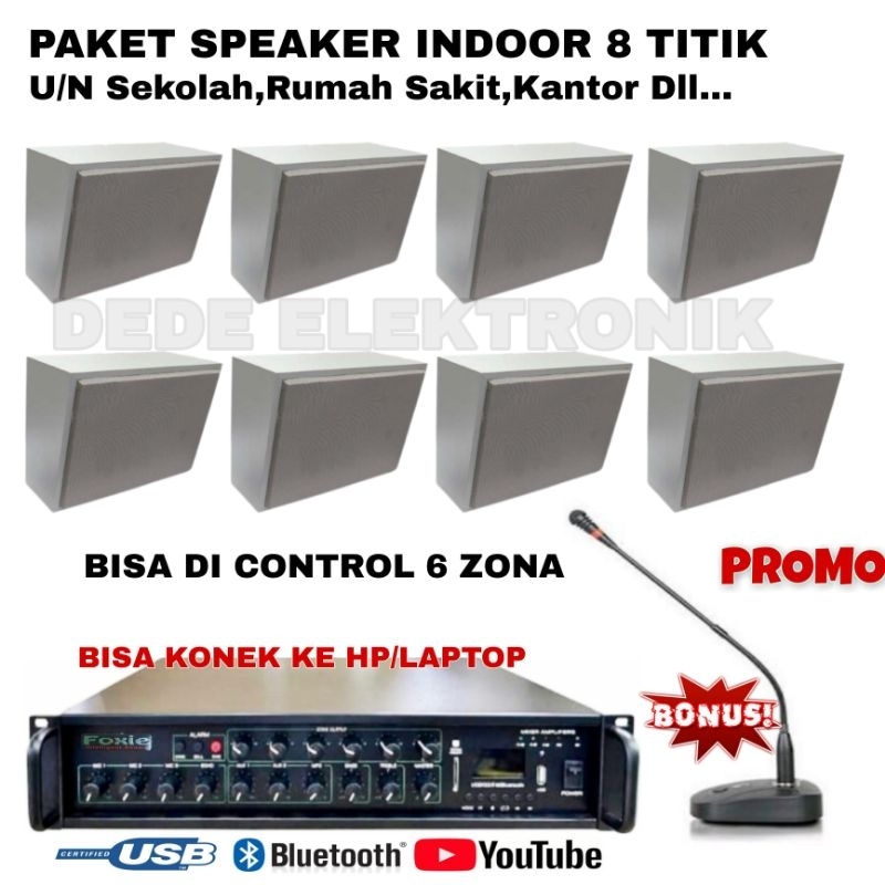 Jual Paket Sound system Indoor Cafe Kantor Sekolah Speaker Toa zs 062 ...
