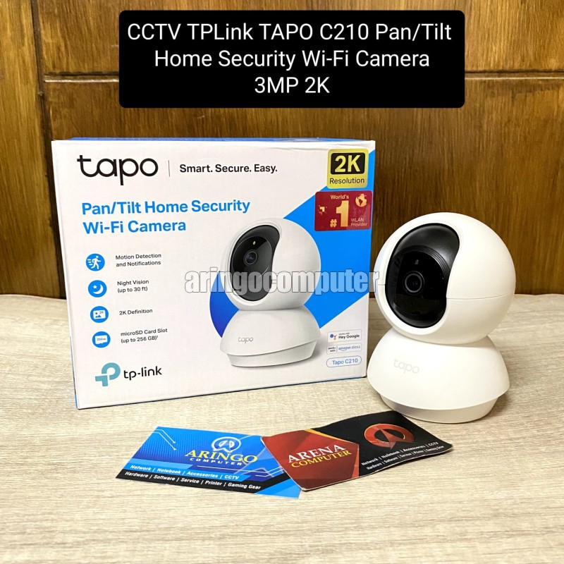 Jual CCTV TPLink TAPO C210 Pan/Tilt Home Security Wi-Fi Camera 3MP 2K | Shopee Indonesia