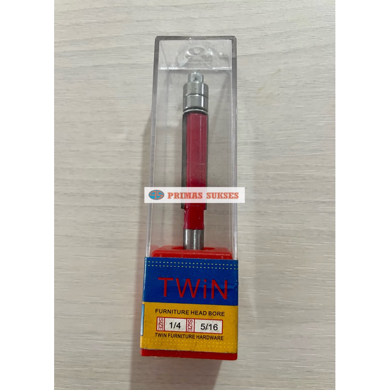 Jual Mata Router 8MM Straight Flush Trimmer Bit Roda Double Bearing 1/4 ...