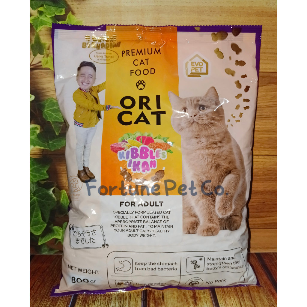 Jual ORI Cat 800gr Fresh Pack - Makanan Kucing Kering Cat Food ORICAT ...