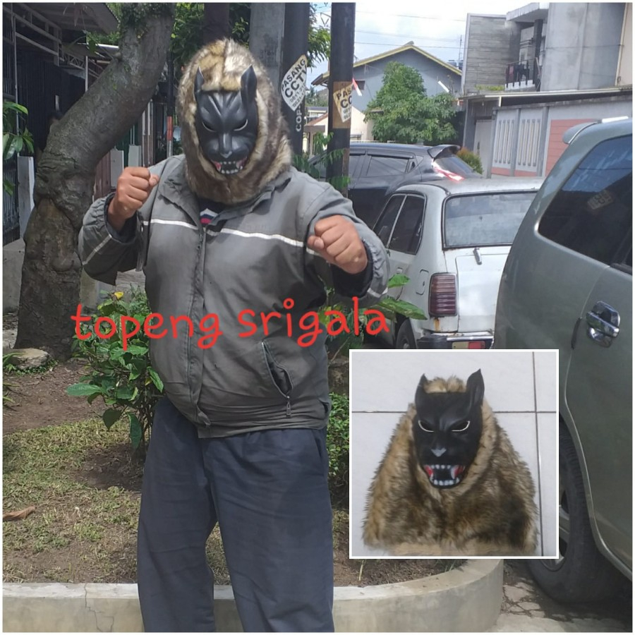 Jual Topeng Serigala Srigala/ Topeng Wolf Dewasa Mask/Topeng Halloween ...