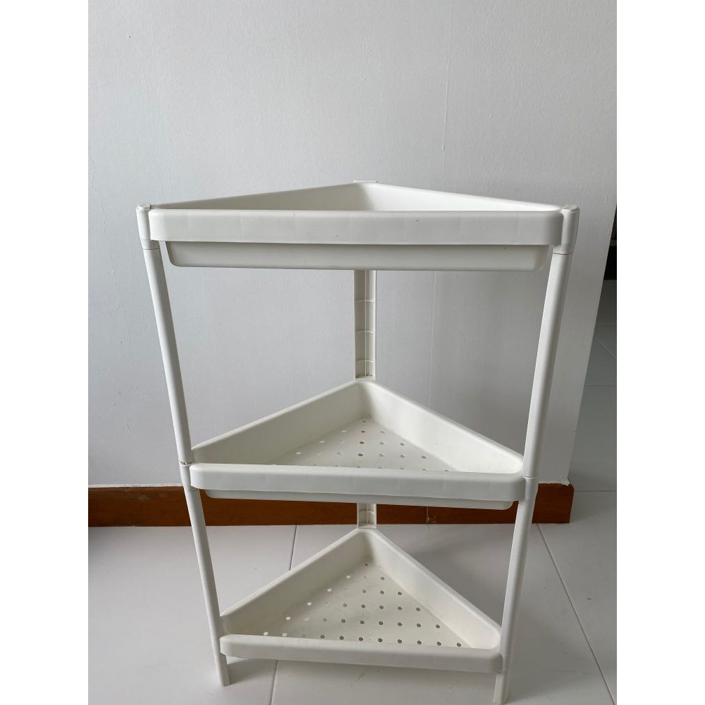 Jual Rak Plastik Segitiga Sudut Ve3sken ik3a Putih Susun 3 Minimalis ...