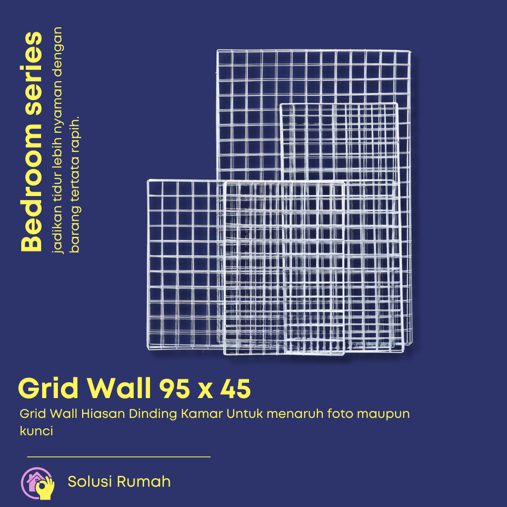 Jual Grid Wall Hiasan Dinding Kamar Rak Gantung Tempel Foto Tembok ...