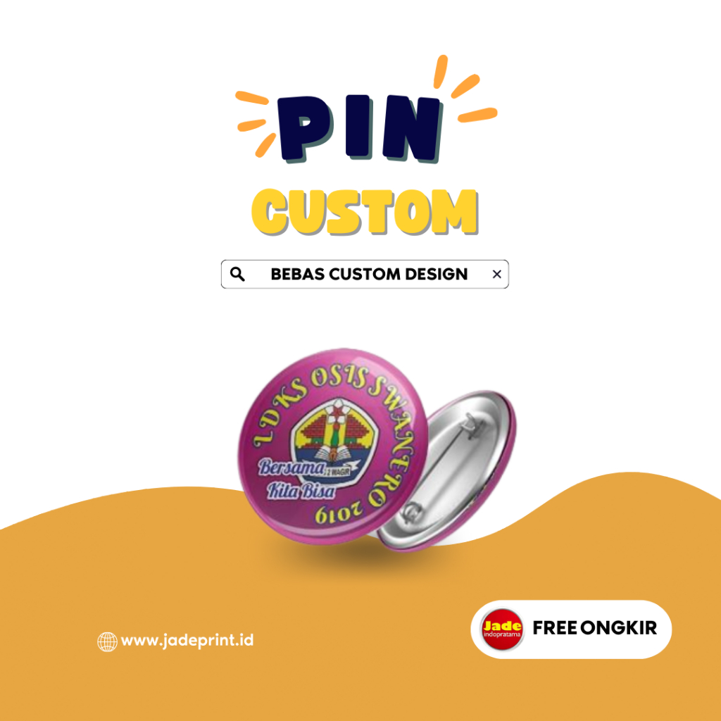 Jual [JADE] Pin Peniti Custom Pin Peniti Kustom Suovenir Event Souvenir ...