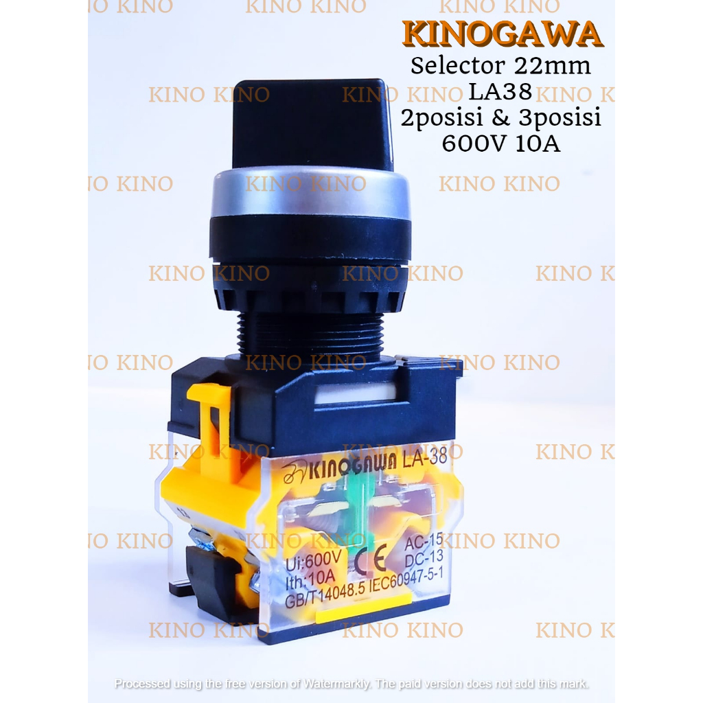 Jual Selector Switch 22mm LA38 2posisi & 3posisi - Selector 22mm - KINOGAWA | Shopee Indonesia