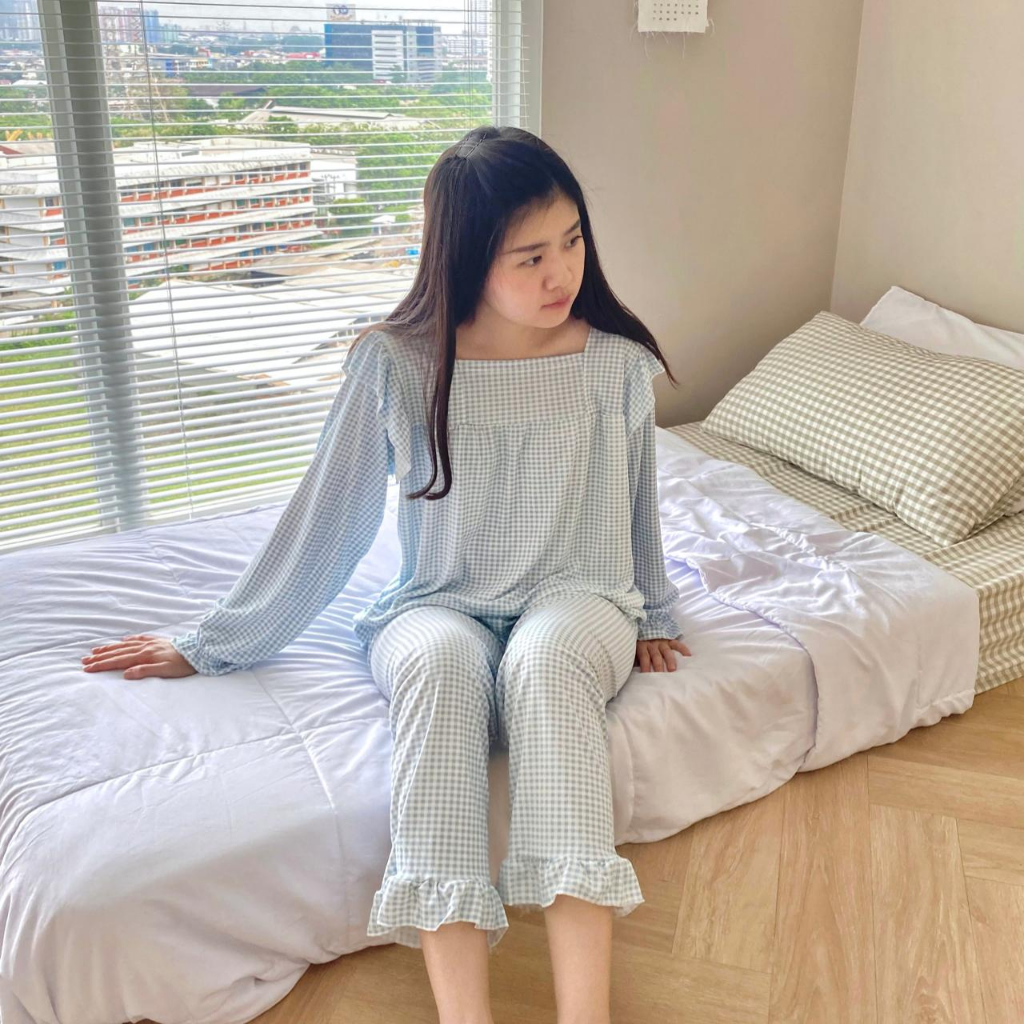 Jual Yaebin Set - Baju Tidur / Piyama Korea SLEEPYDAYS | Shopee Indonesia