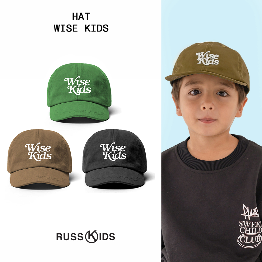Jual Russ Kids Topi Anak Wise Black | Shopee Indonesia