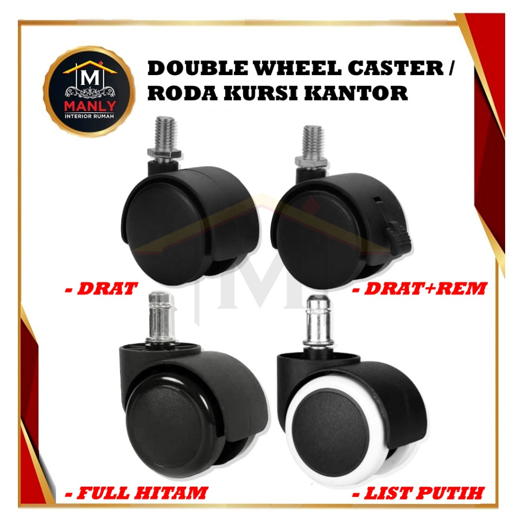 Jual Roda Kursi Kantor 2 inch Tancap Cocok Untuk Semua Merek Kursi ...
