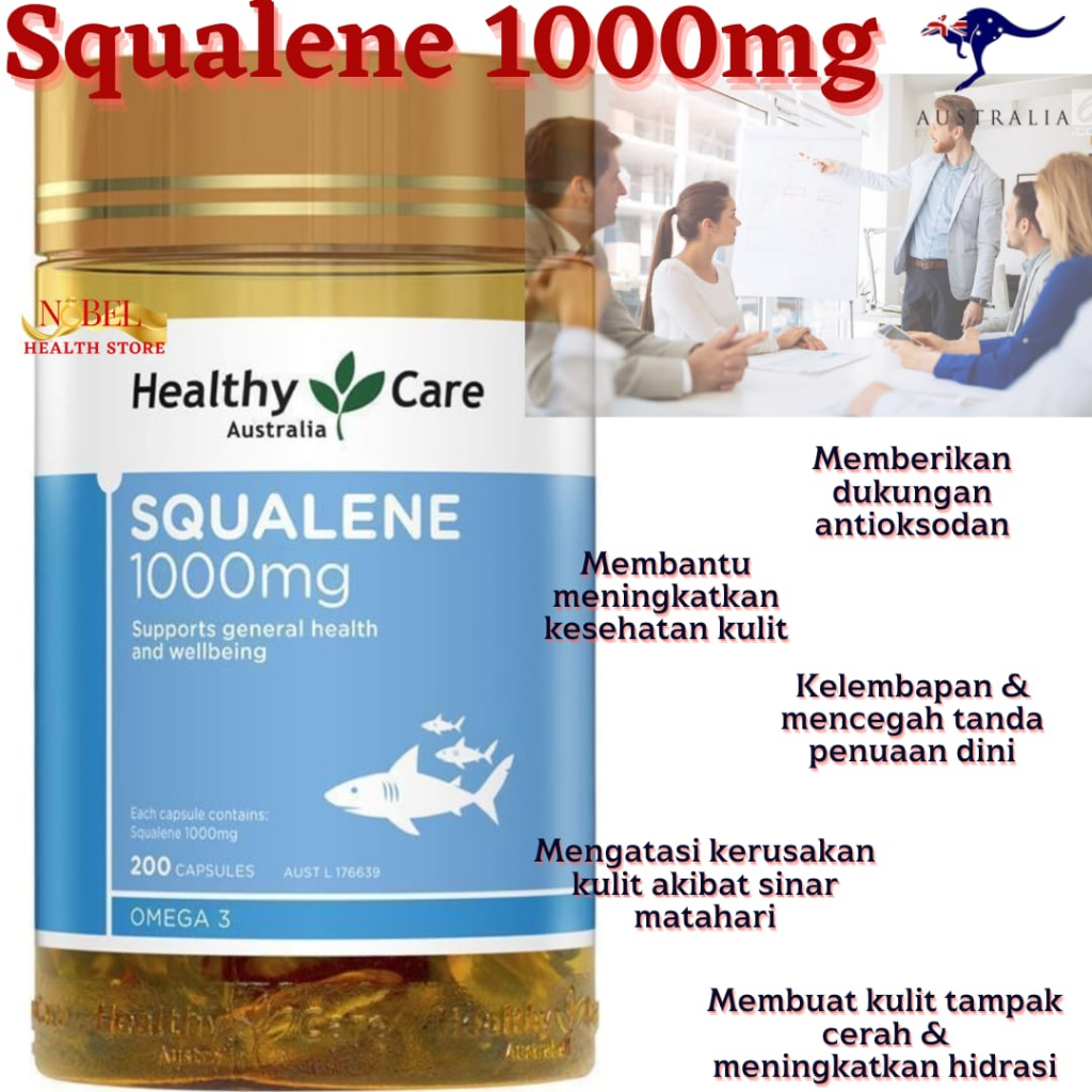 Jual Healthy Care Squalene 1000mg 200 Capsules | Shopee Indonesia