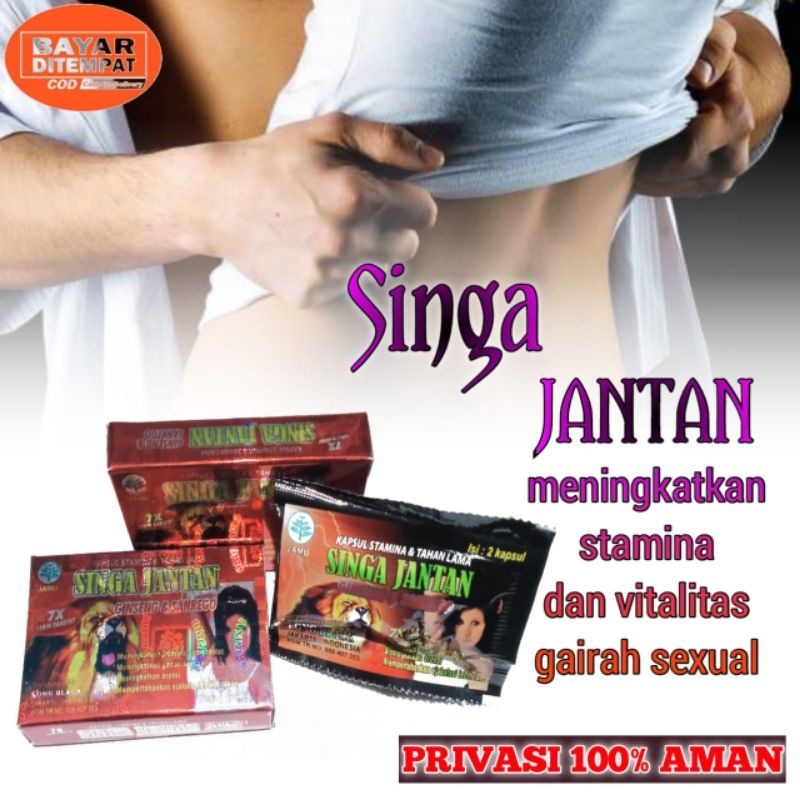 Jual kapsul khusus kuat untuk pria SINGA JANTAN SACHET | Shopee Indonesia