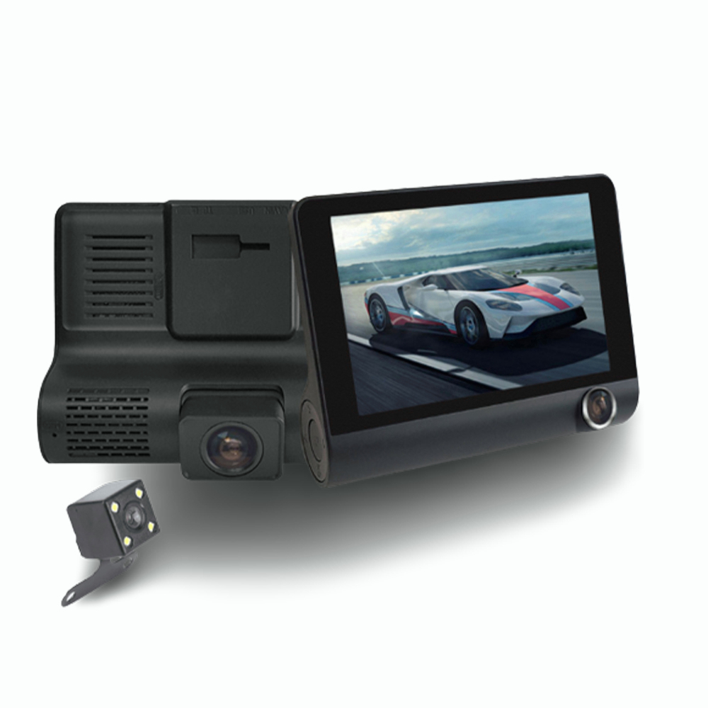 Jual 3 Lensa Dashcam 4 Inch CCTV Mobil 1080p Full HD Kamera Mundur ...