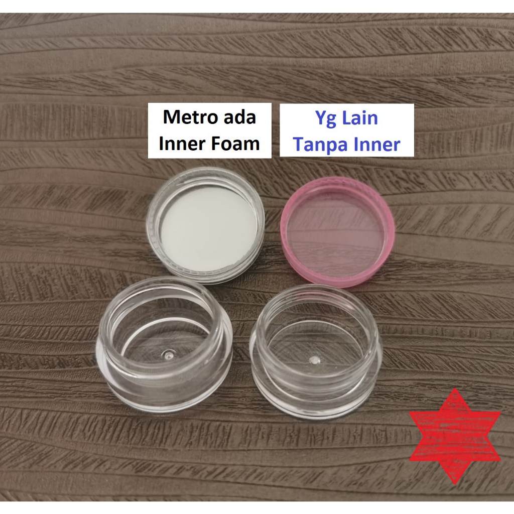 Jual (GRATIS PACKING) - Pot ps Cream jar 5 5gr gr 5gram gram Bulat ...