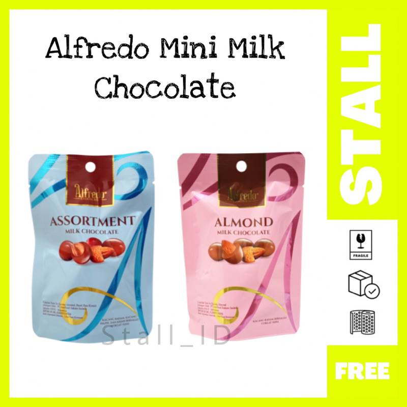Jual Coklat Alfredo Mini Pouch Almond Assortment Chocolate | Shopee ...