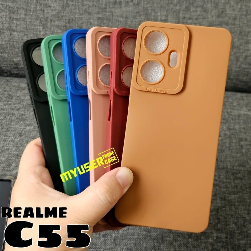 Jual REALME C55 CASE PRO CAMERA MACARON CASE REALME C55 | Shopee Indonesia